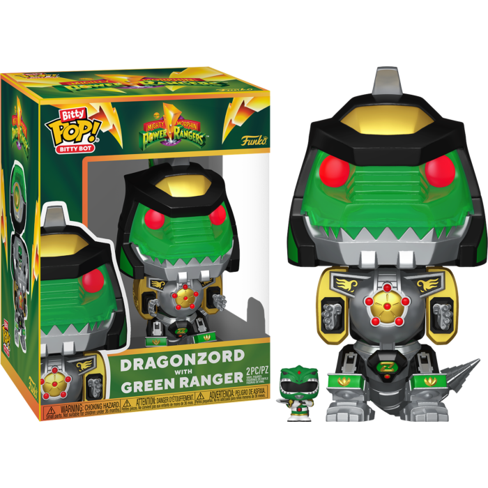 Power Rangers - Green Ranger w/Megazord Bitty Pop! Bot – Prolectables