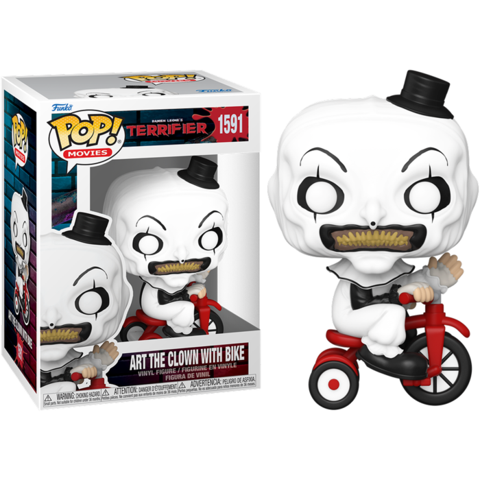 Terrifier - Art the Clown with bike Pop! Vinyl – Prolectables