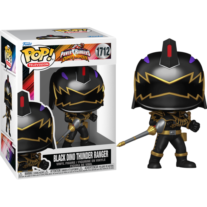 Power Rangers: Dino Fury - Black Dino Ranger Pop! Vinyl – Prolectables
