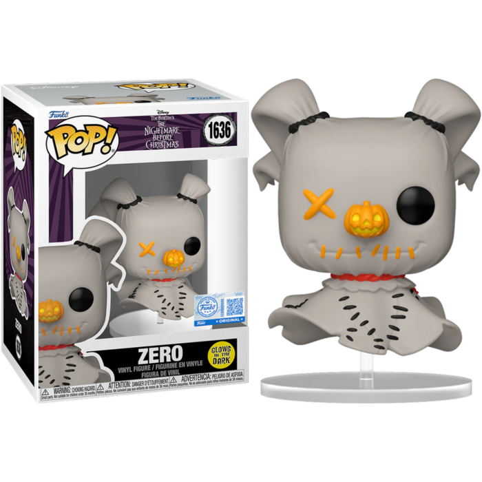 The Nightmare Before Christmas - Zero Patchwork Glow Pop! Vinyl ...