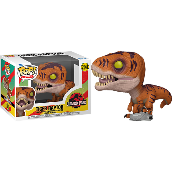 Jurassic Park - Tiger Raptor Pop! Vinyl – Prolectables