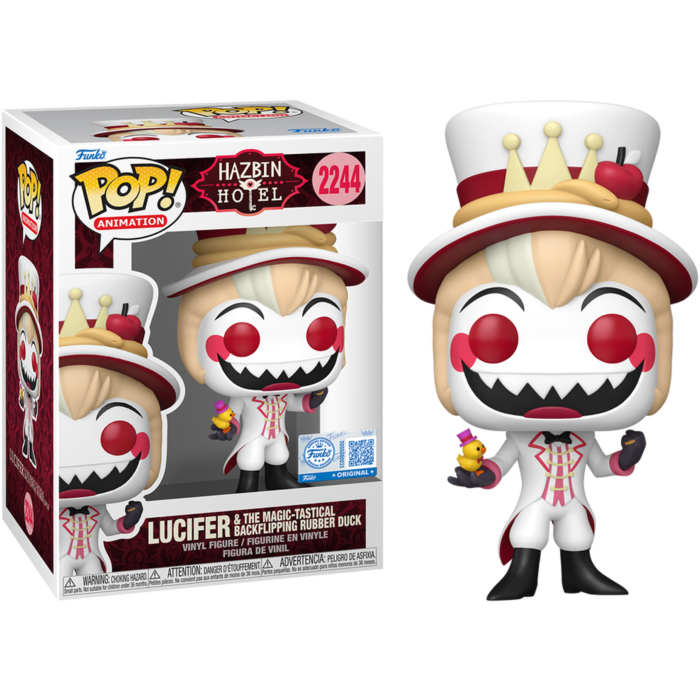 Hazbin Hotel - Lucifer & Magic-Tastical Backflipping Rubber Duck US Ex ...