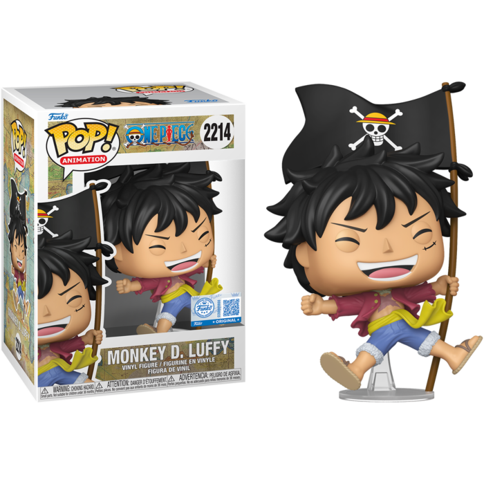 One Piece - Luffy D. Luffy (with Flag) US Exclusive Pop! Vinyl ...